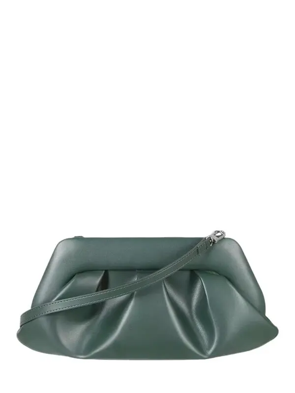 THEMOIRE Bios Pleated Clutch Bag - Green_1