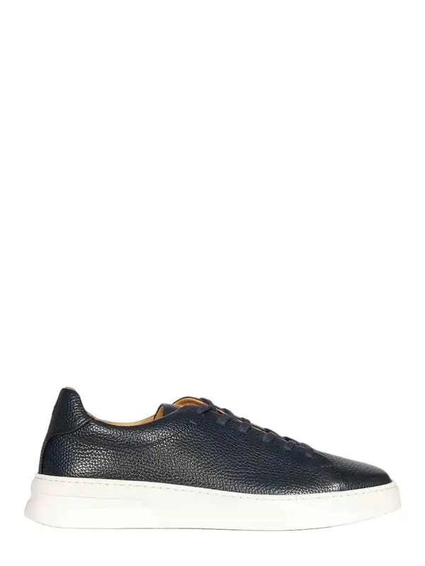 HENDERSON BARACCO Daytona Pebbled-leather Sneakers - Blue