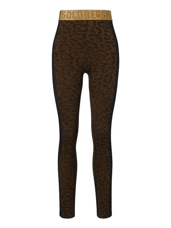Goldbergh Caitlyn Leopard-print Ski Leggings - Brown