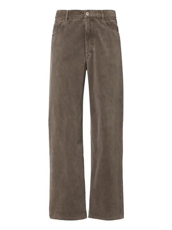 Auralee Cotton Corduroy Wide-leg Pants - Brown