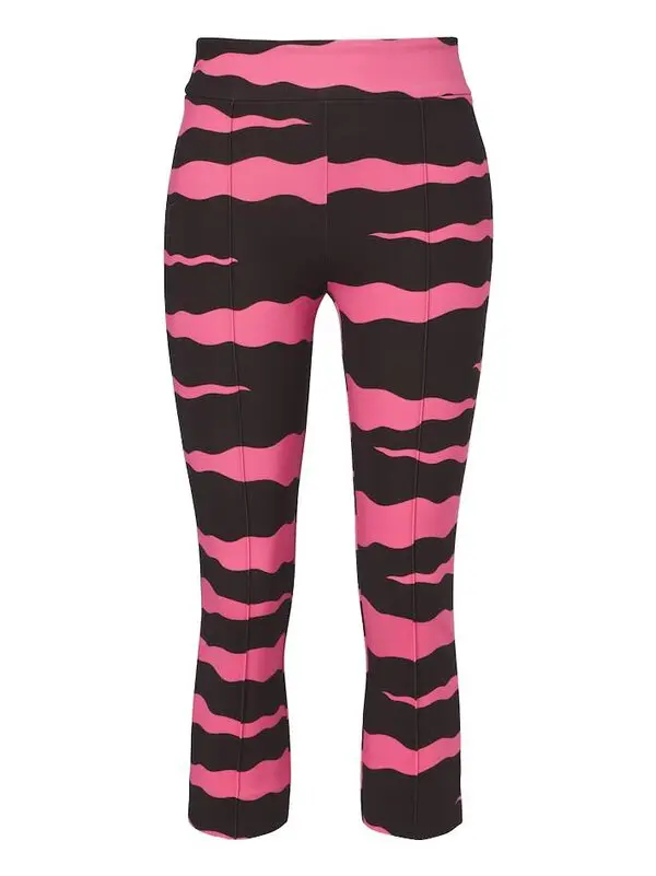 Emilio Pucci Fiamme Jersey Capri Pants - Multicoloured