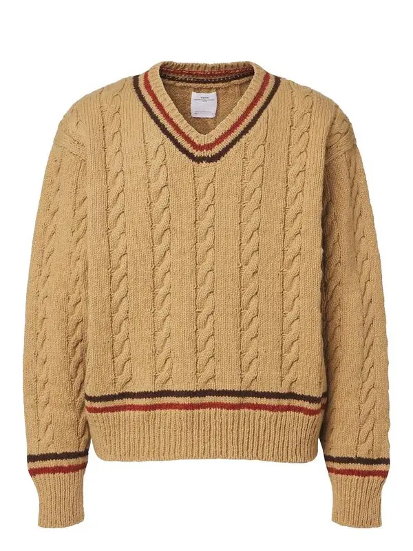 Visvim Collegia Wool And Cashmere Sweater - Beige