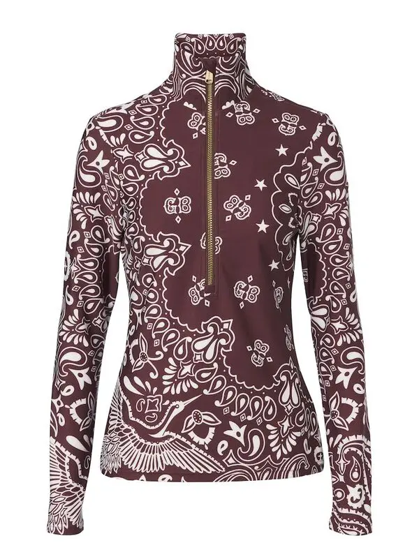 Goldbergh Toriko Printed Ski Top - Brown