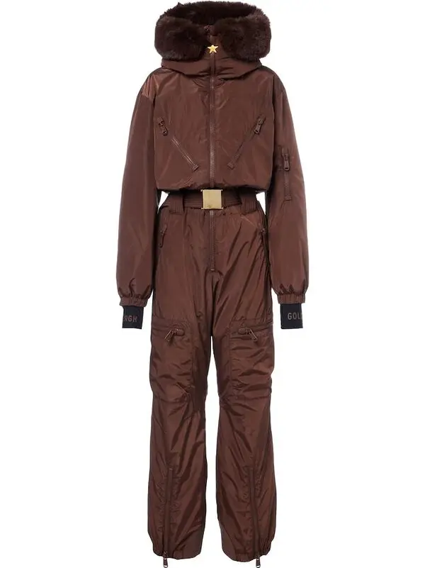 Goldbergh Quinn Belted Ski Suit - Brown