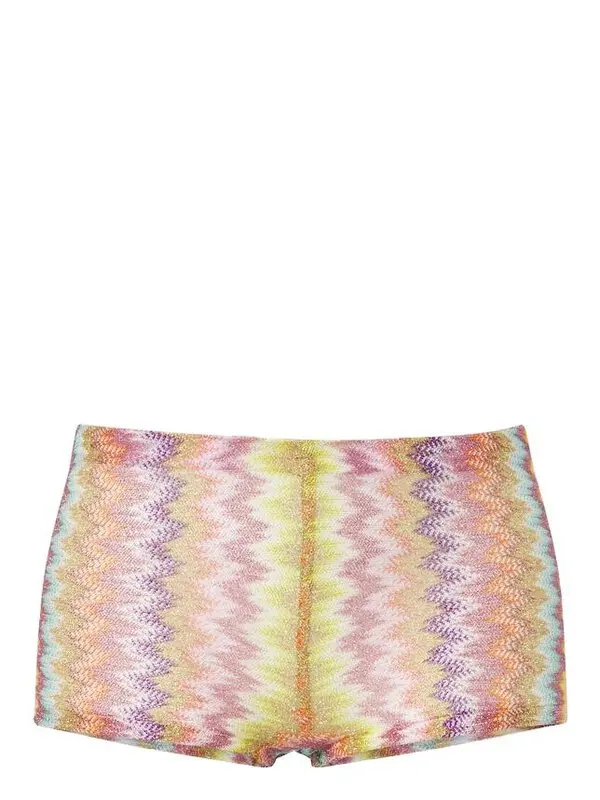 Missoni Lamé Micro Shorts - Multicoloured