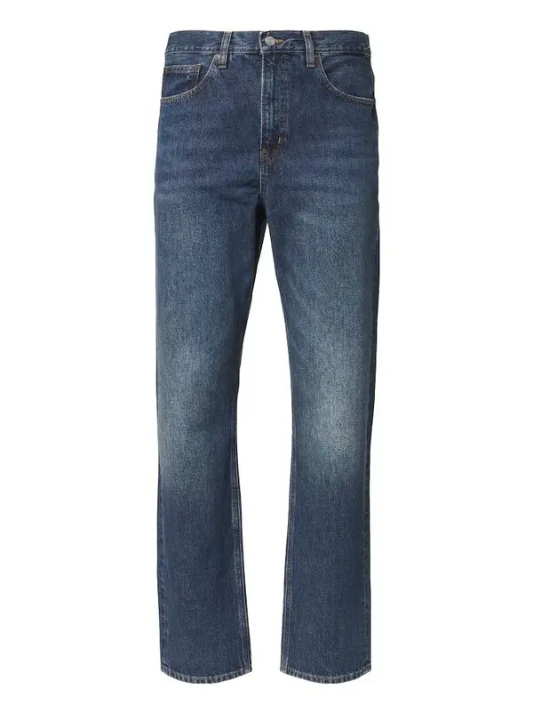 FRAME Classic Faded Straight Jeans - Blue