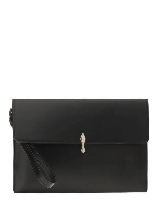 CHRISTIAN LOUBOUTIN Bettina Leather Pouch - Black
