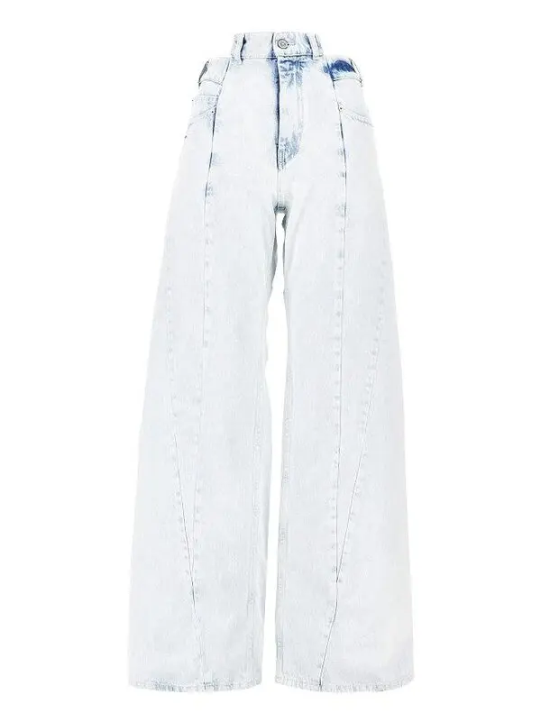 MAISON MARGIELA Cut-out Waist Wide Fit Jeans - Blue