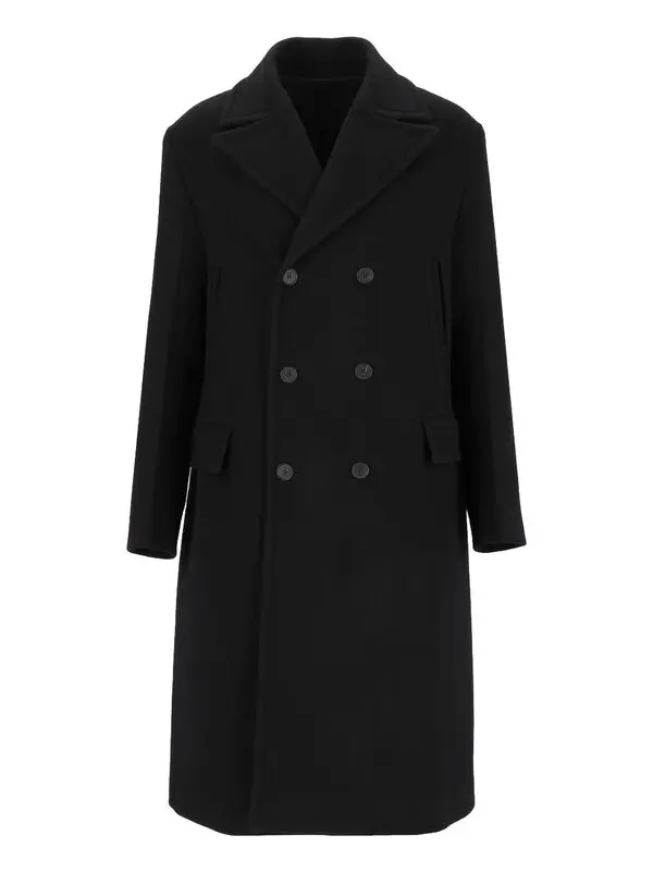 Fendi Wool And Angora Coat - Black