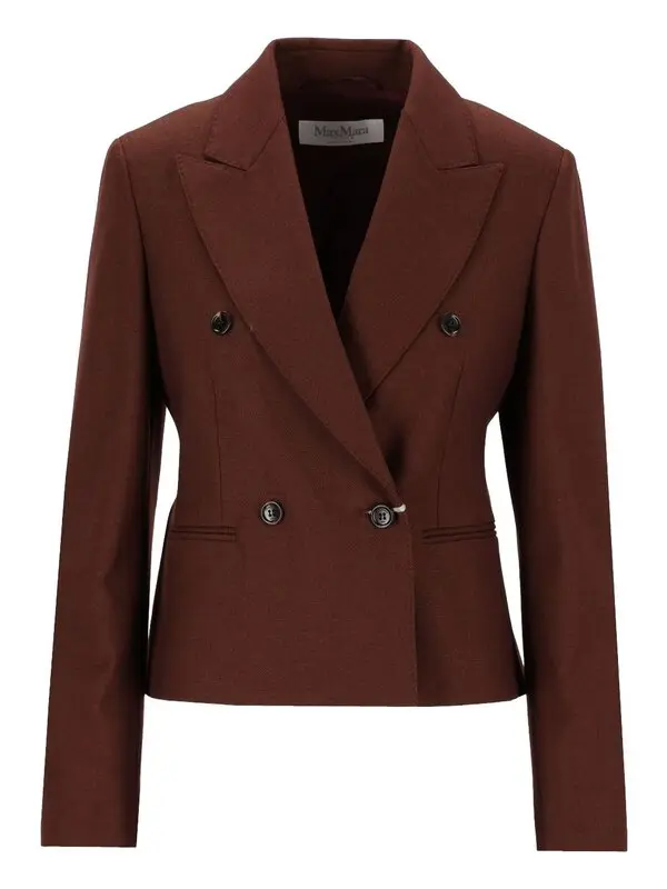 Max Mara Double-breasted Blazer - Brown
