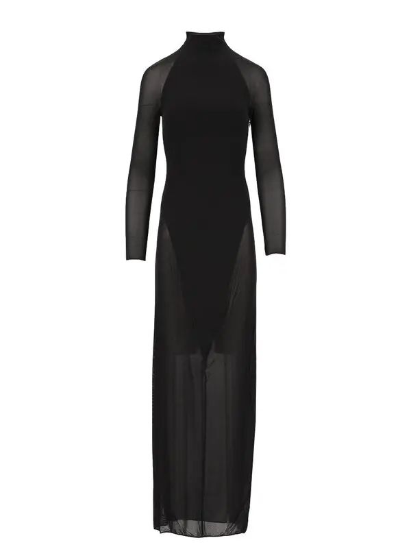 Alaïa Matte Jersey Maxi Dress - Black