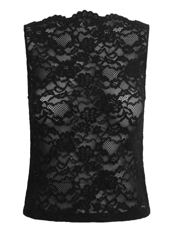 Joe's Jeans Cotton-blend Lace Boatneck Top - Black
