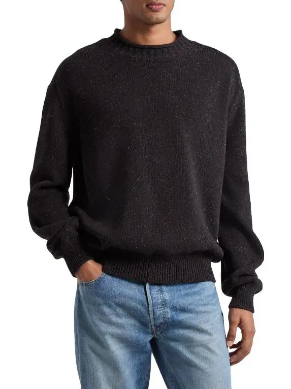 AARON LEVINE Rollneck Merino Wool Sweater - Espresso