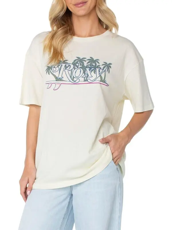 Roxy Sunny State Graphic T-shirt - Cloud Dancer