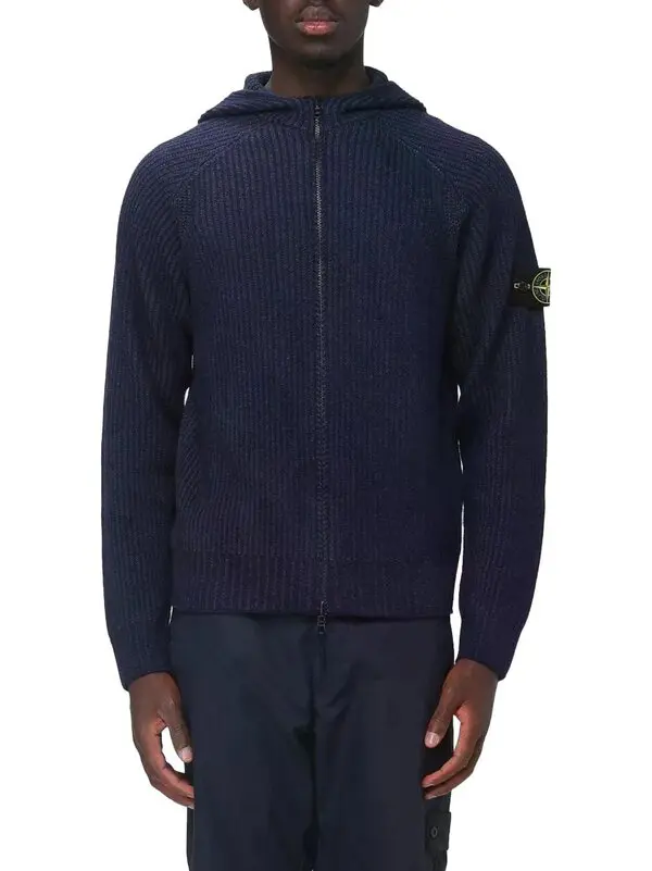 Stone Island 5100067 Two-tone Vanisé Cashmere - Blue