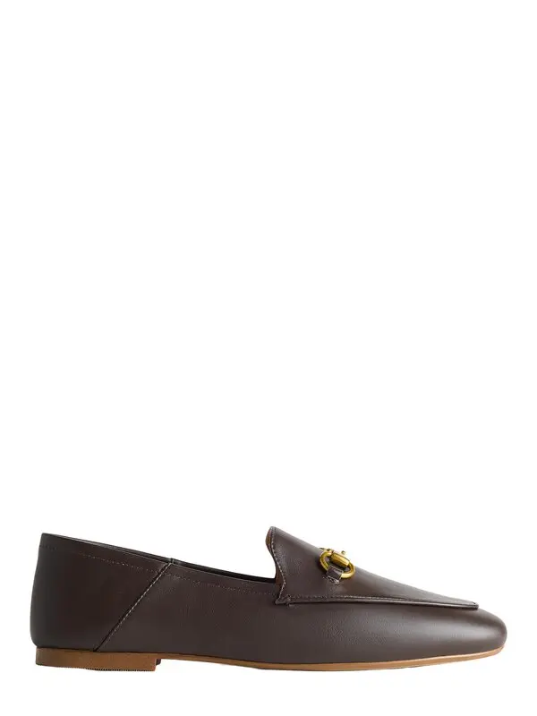 Quince Italian Leather Collapsible-heel Horsebit Loafer - Coffee Bean