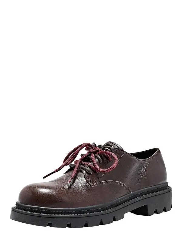 COACH Oxford Derby Shoes - Chocolate