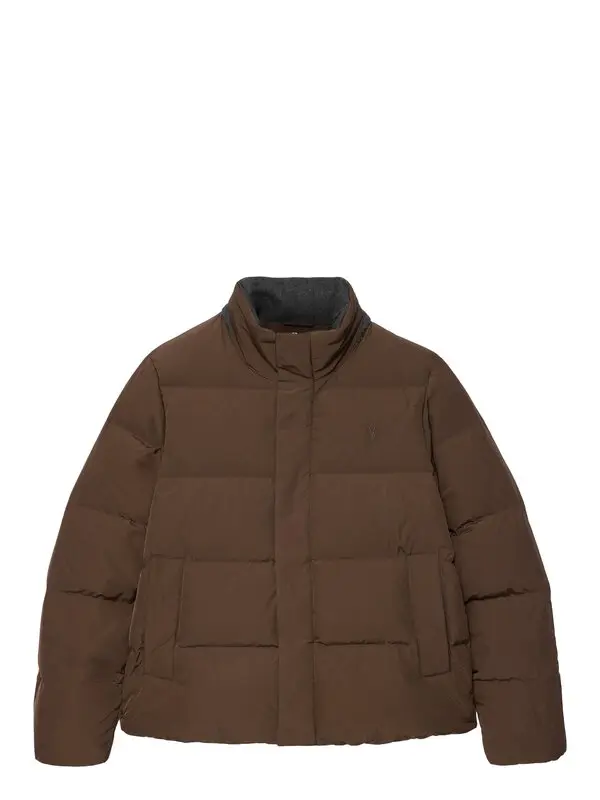 ALLSAINTS Govern Oversized Puffer Jacket - Brown