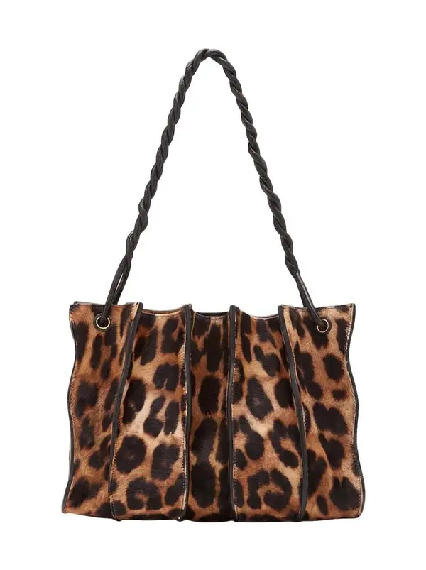 Ulla Johnson Adria Small -print Haircalf Shoulder Bag - Leopard