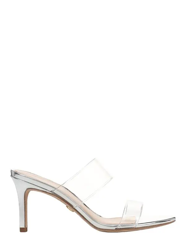 Veronica Beard Asha Mid-heel Sandal - Silver