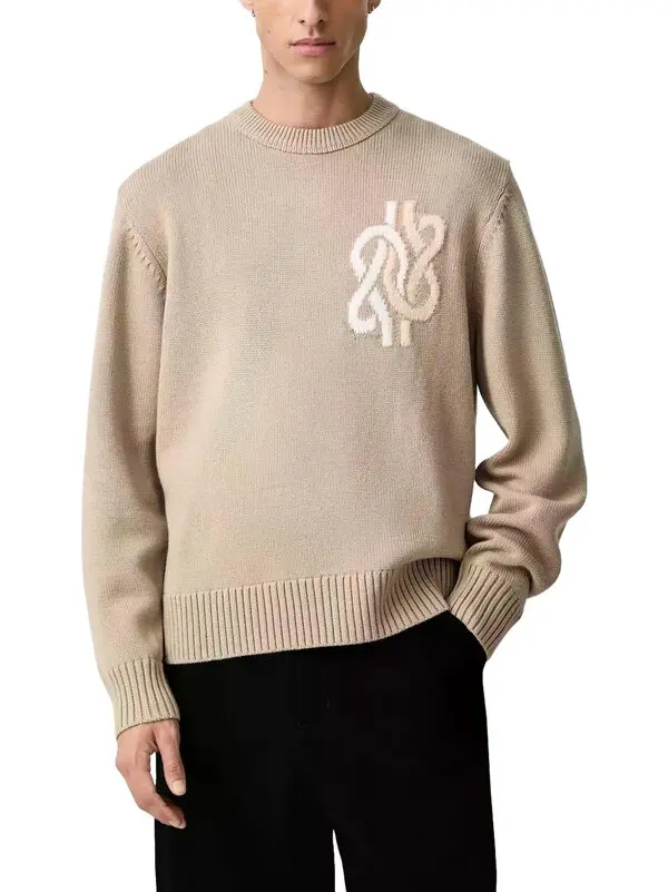 Filling Pieces Logo-embroidered Sweater - Neutrals