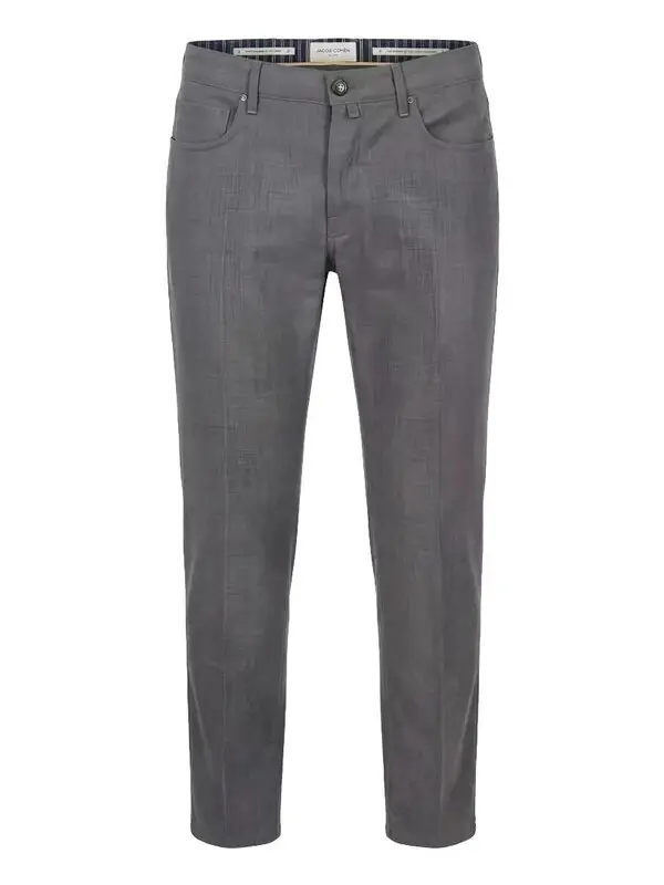 JACOB COHЁN Bard Panama Slim-fit Trousers - Grey