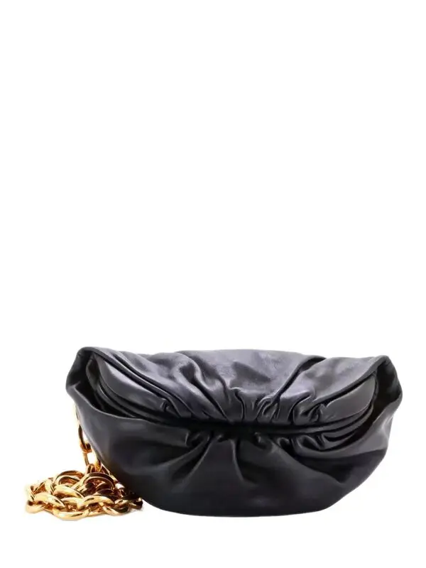Bottega Veneta The Chain Pouch Leather Belt Bag - Black