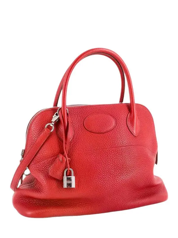 Hermès Bolide Bag Clemence 31 Satchel - Red