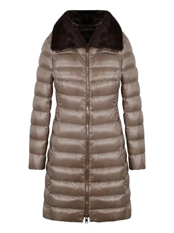 Herno Quilted Zip-up Down Coat - Multicolor
