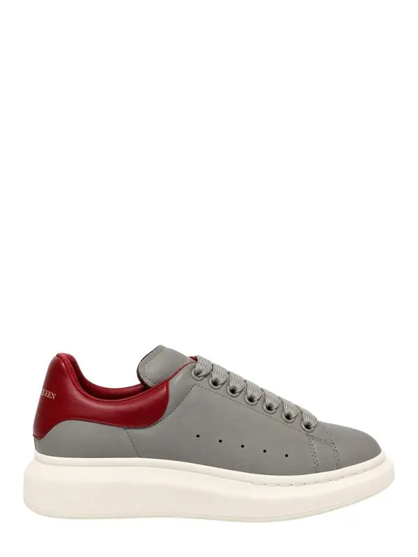 Alexander McQueen Oversized Lace-up Sneakers - Gray