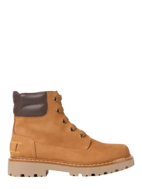 Fendi Nubuck And Leather Biker Boots - Brown