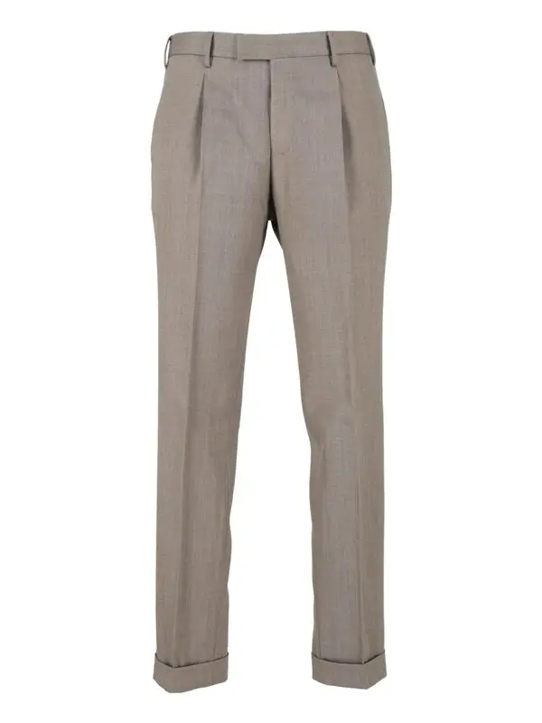 PT TORINO Casual Trousers With Belt Loops - Gray