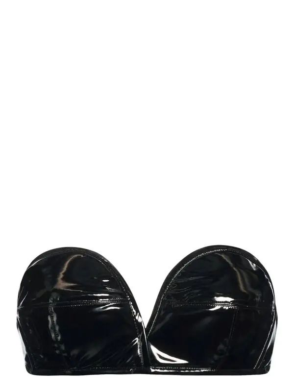 Dolce & Gabbana Bright-colored Strapless Top - Black