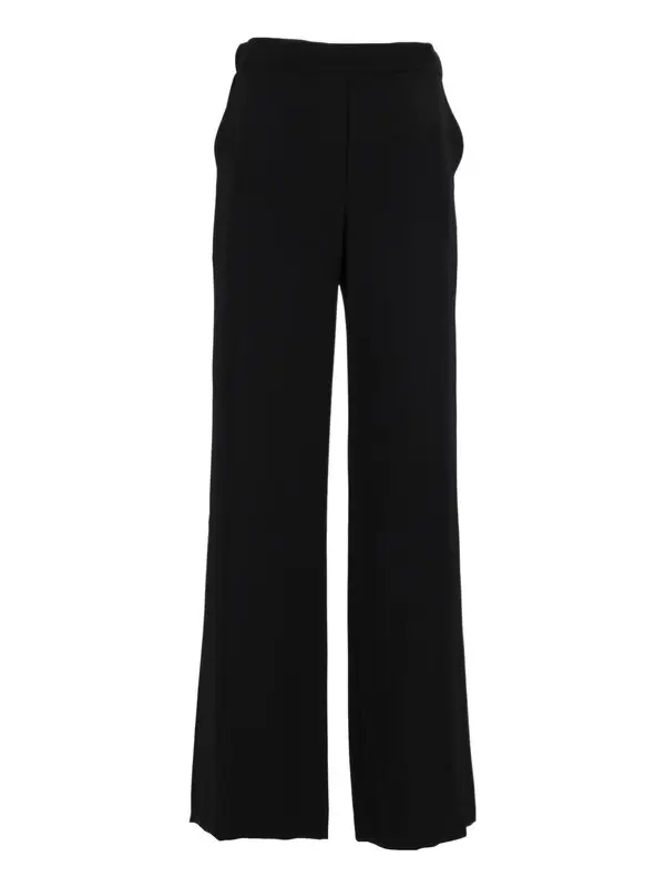 P.a.r.o.s.h Elasticated-waist Palazzo Pants - Black