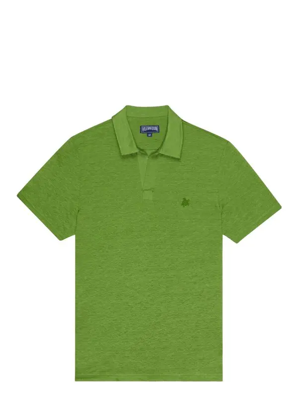 Vilebrequin Linen Jersey Polo Shirt - Green