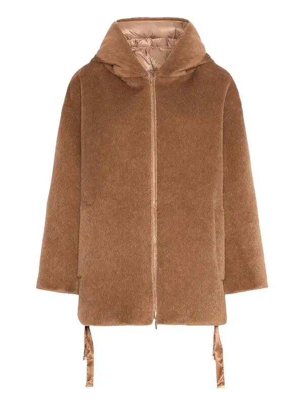 Max Mara Long-sleeve Hooded Jacket - Brown