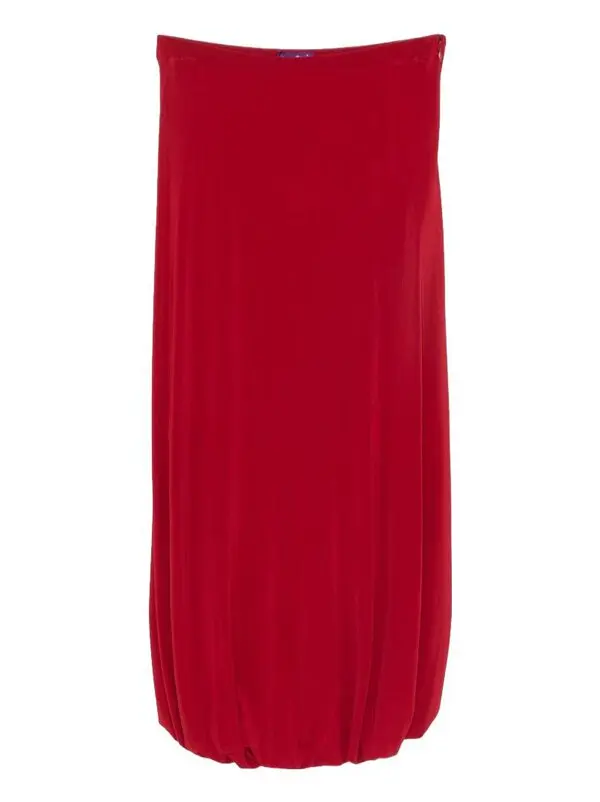 JEAN PAUL GAULTIER Draped Asymmetric Skirt - Red