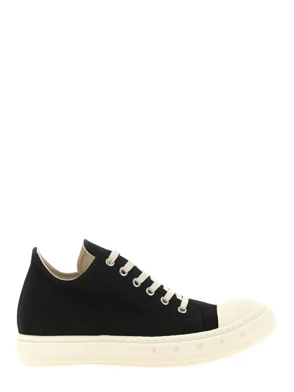 Rick Owens Hole Detail Low-top Sneakers - Black