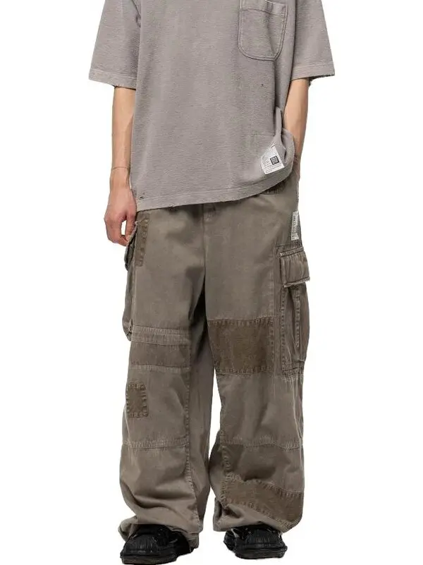 Mihara Yasuhiro Repair Cargo Pants - Gray