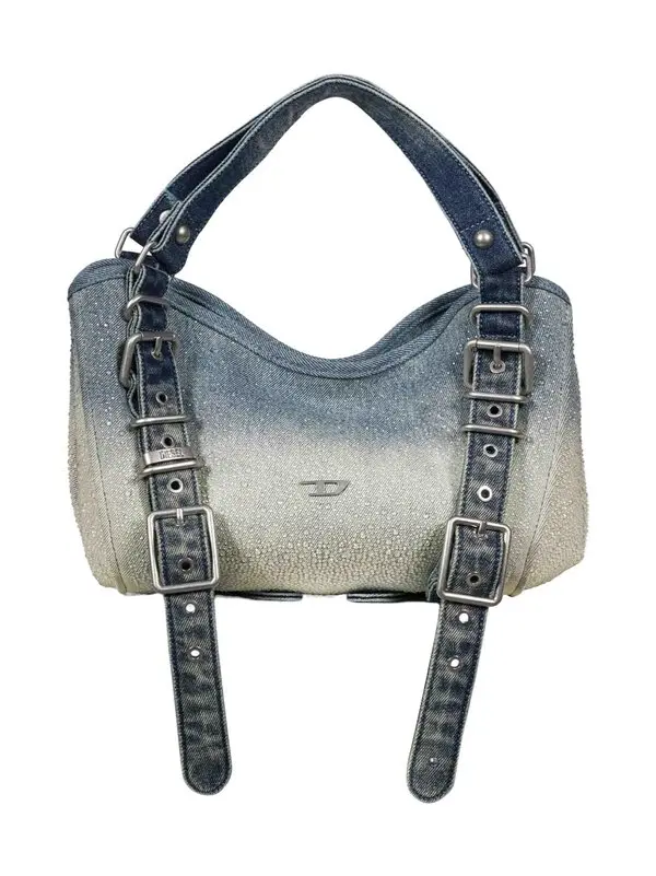 DIESEL® D-one-small Top-handle Bag In Crystal Solarised Denim - Blue