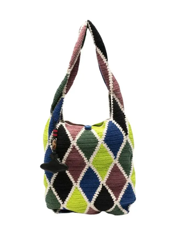 VIVIENNE WESTWOOD Diamond-patterned Tote Bag - Multicolor