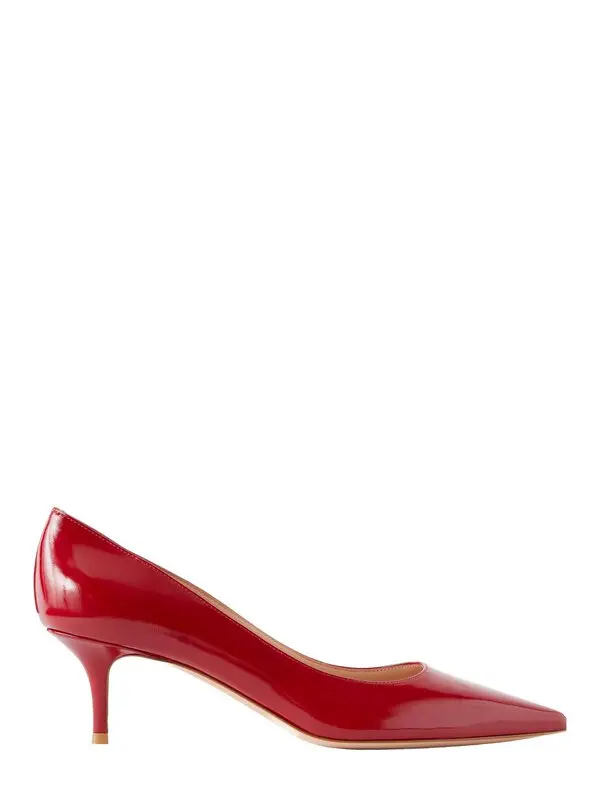 GIANVITO ROSSI Patent-leather Pumps - Red