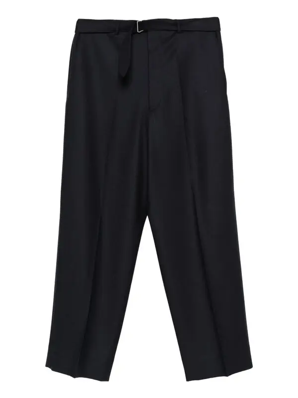 Officine Générale Drawstring-waist Formal Trousers - Deep Navy