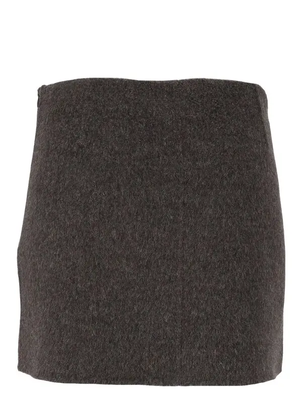 P.a.r.o.s.h Double Mini Skirt - Grey