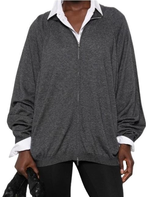 THE FRANKIE SHOP Long-sleeve Casual Zip-up Jacket - Black