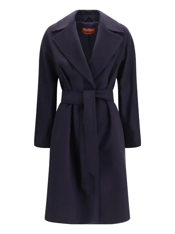 Max Mara Mstdravenna Belted Coat - Black