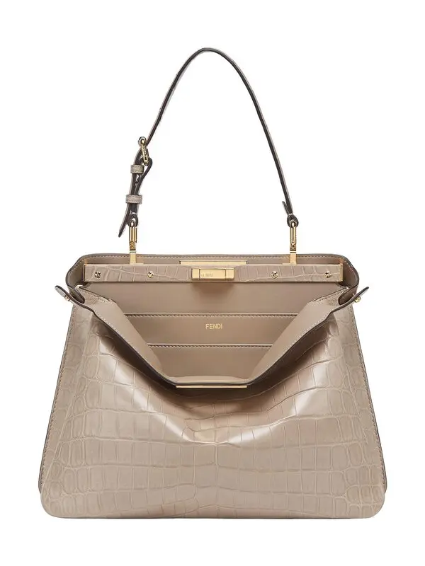 Fendi Peekaboo Soft Medium - Grey