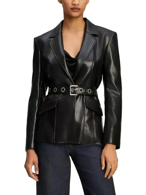 Cinq À Sept Santana Belted Blazer - Black
