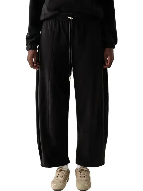 PUMA Drawstring-waistband Track Pants - Black