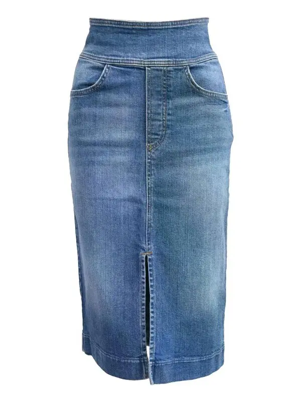 Ba&sh Date Pencil Skirt - Blue